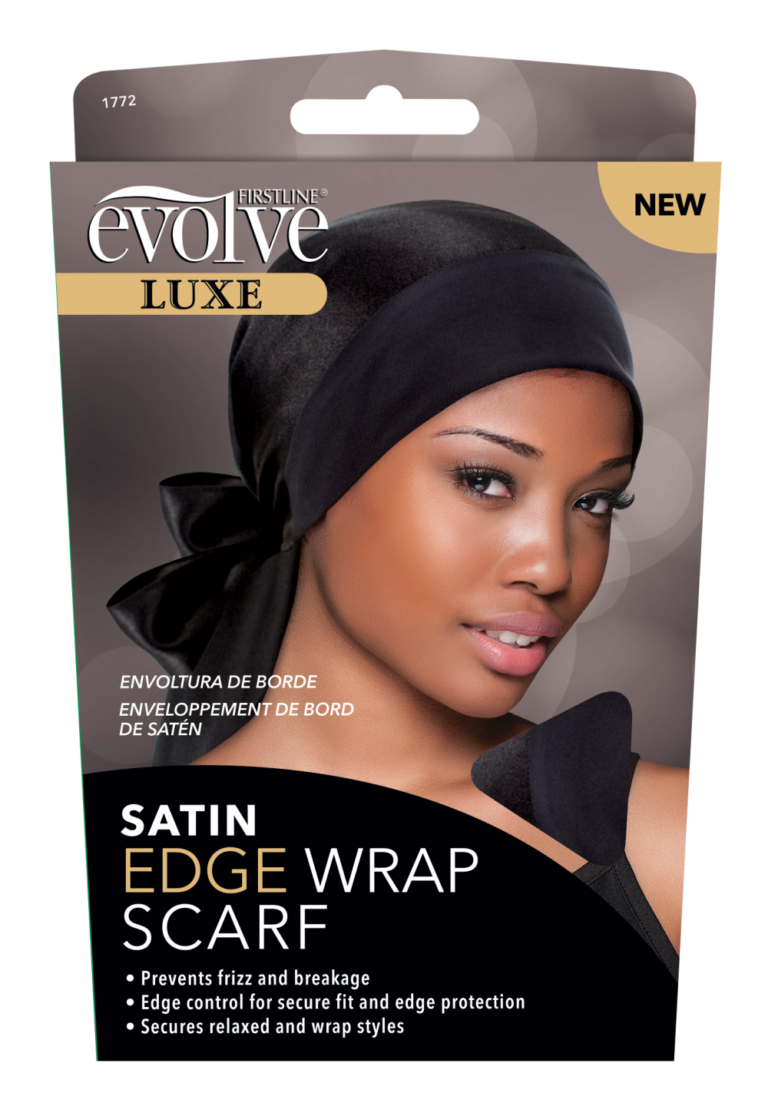 Evolve Satin Edge Wrap scarf - MyKurls.nl